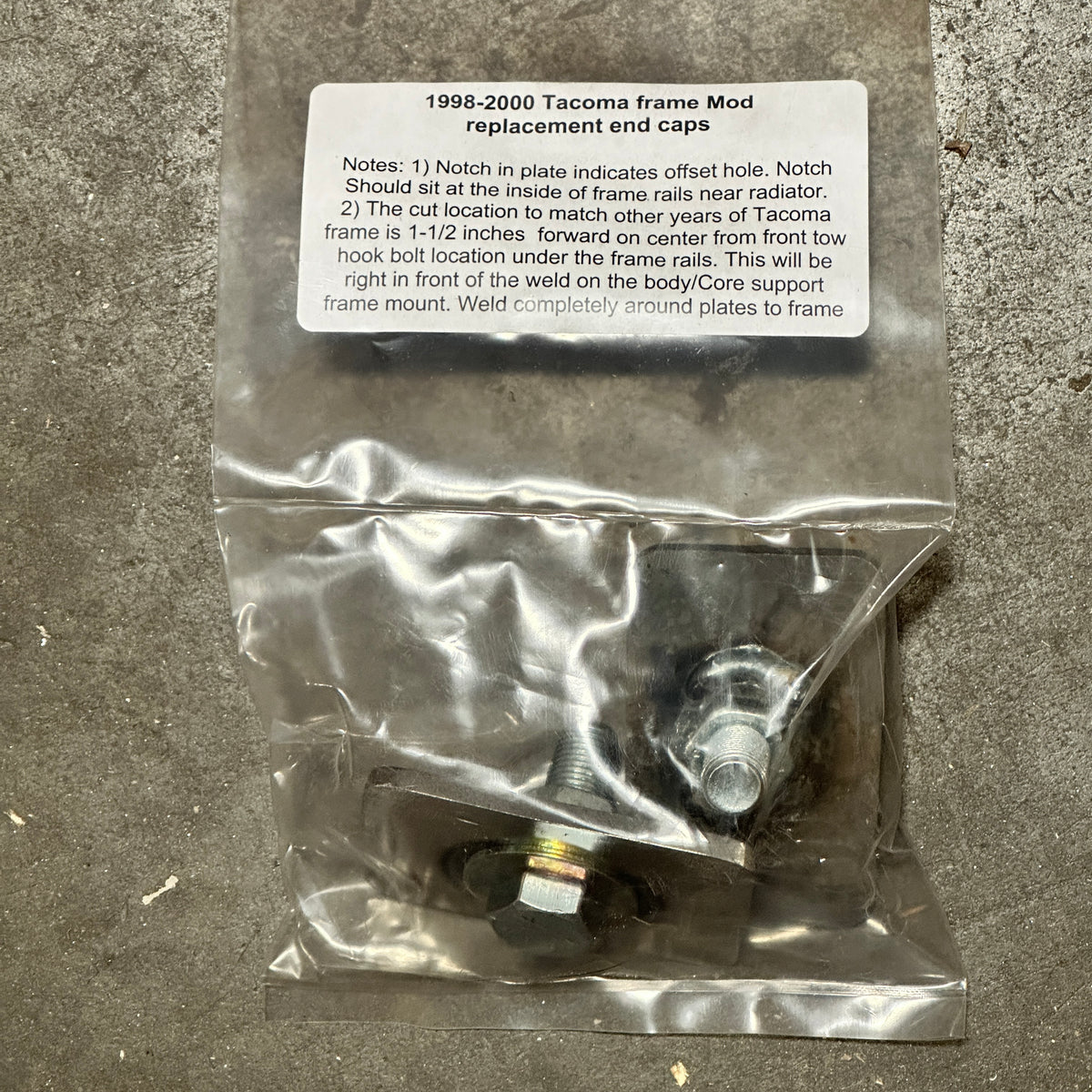 1998-2000 Tacoma frame end cap kit – Relentless Off-Road Fabrication