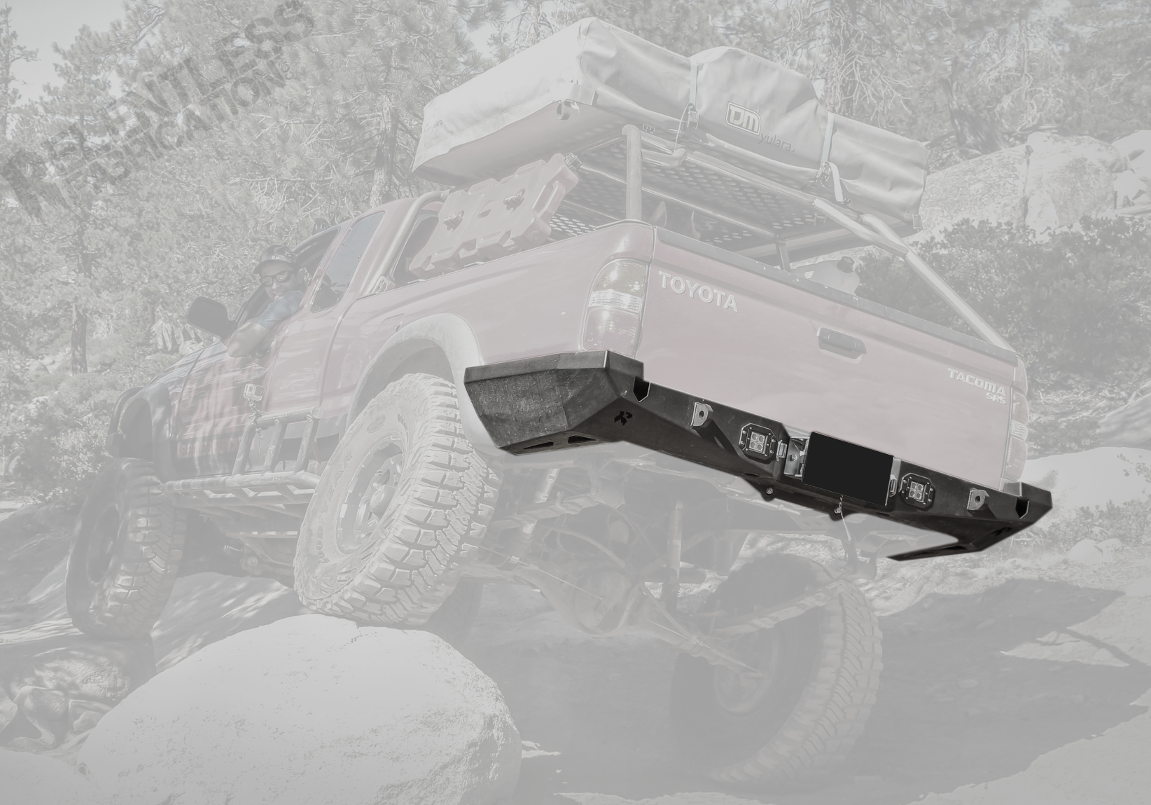 96-04 Tacoma Wrap Around Rear Plate Bumper – Relentless Off-Road ...